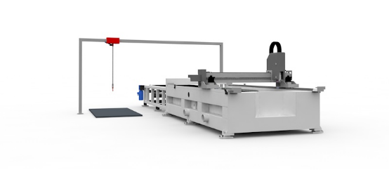 Laser cutting machine loading and unloading - BLMA machinery